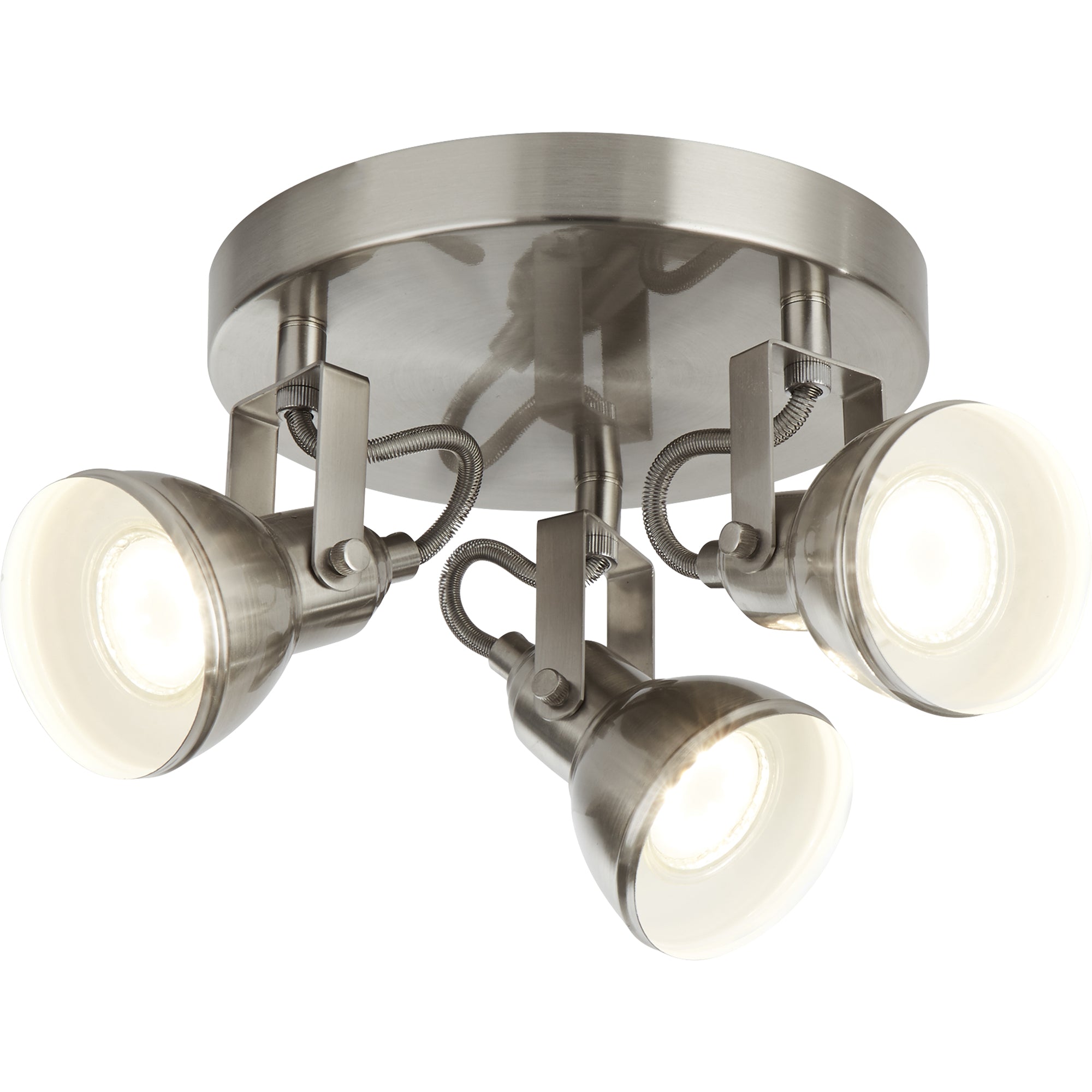 Searchlight 1543SS Focus 3Lt Round Spotlight - Satin Silver Metal ...