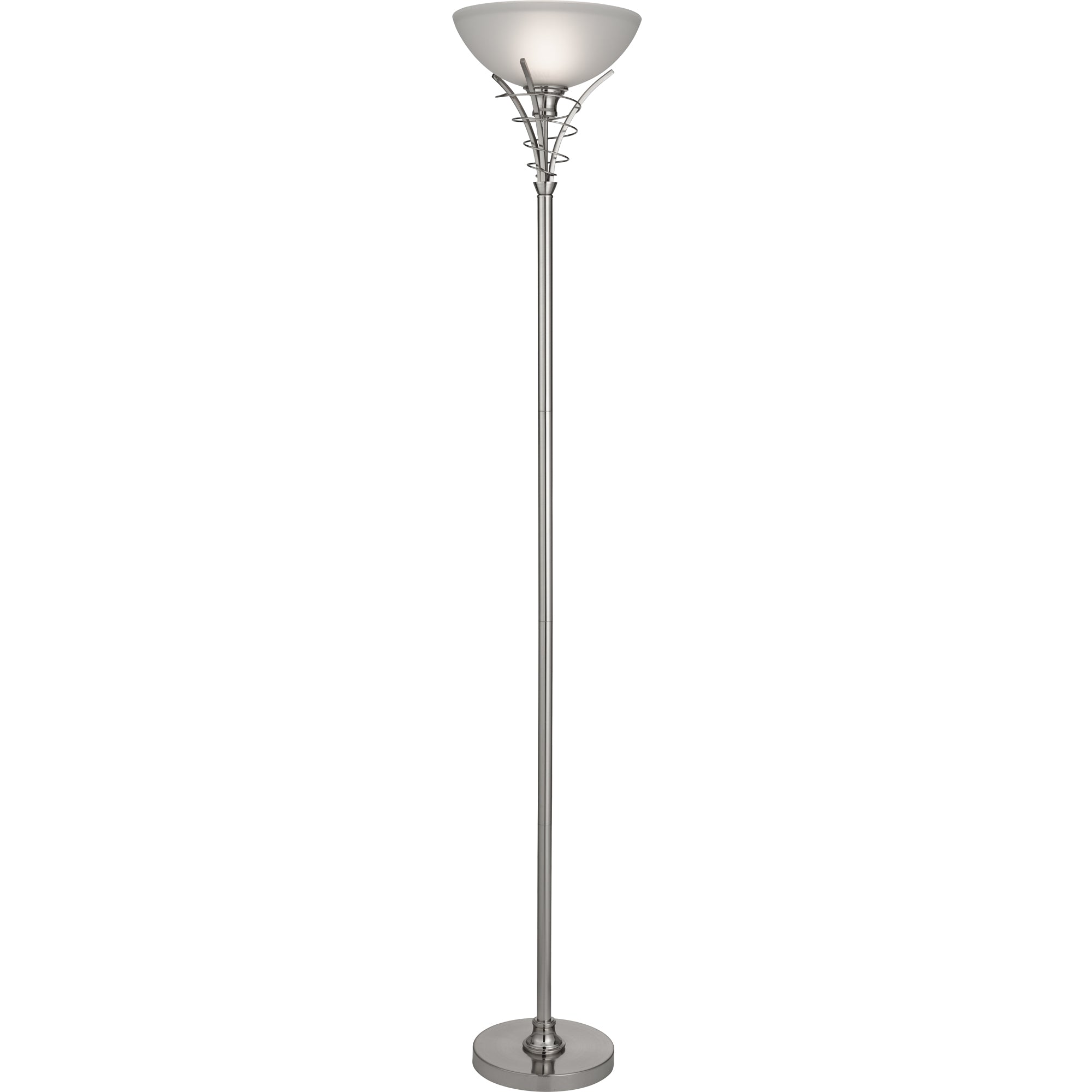 Searchlight 5222SS Linea Uplighter Floor Lamp - Satin Silver & Acid ...
