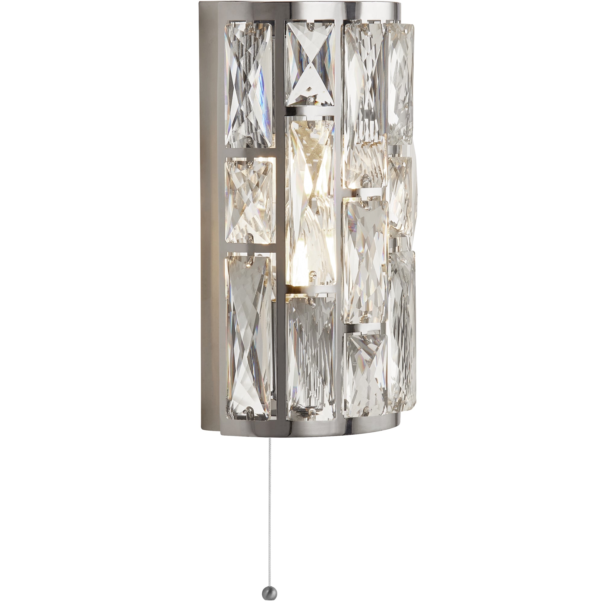 Searchlight 6582-2CC Bijou 2Lt Wall Light - Chrome Metal & Crystal ...