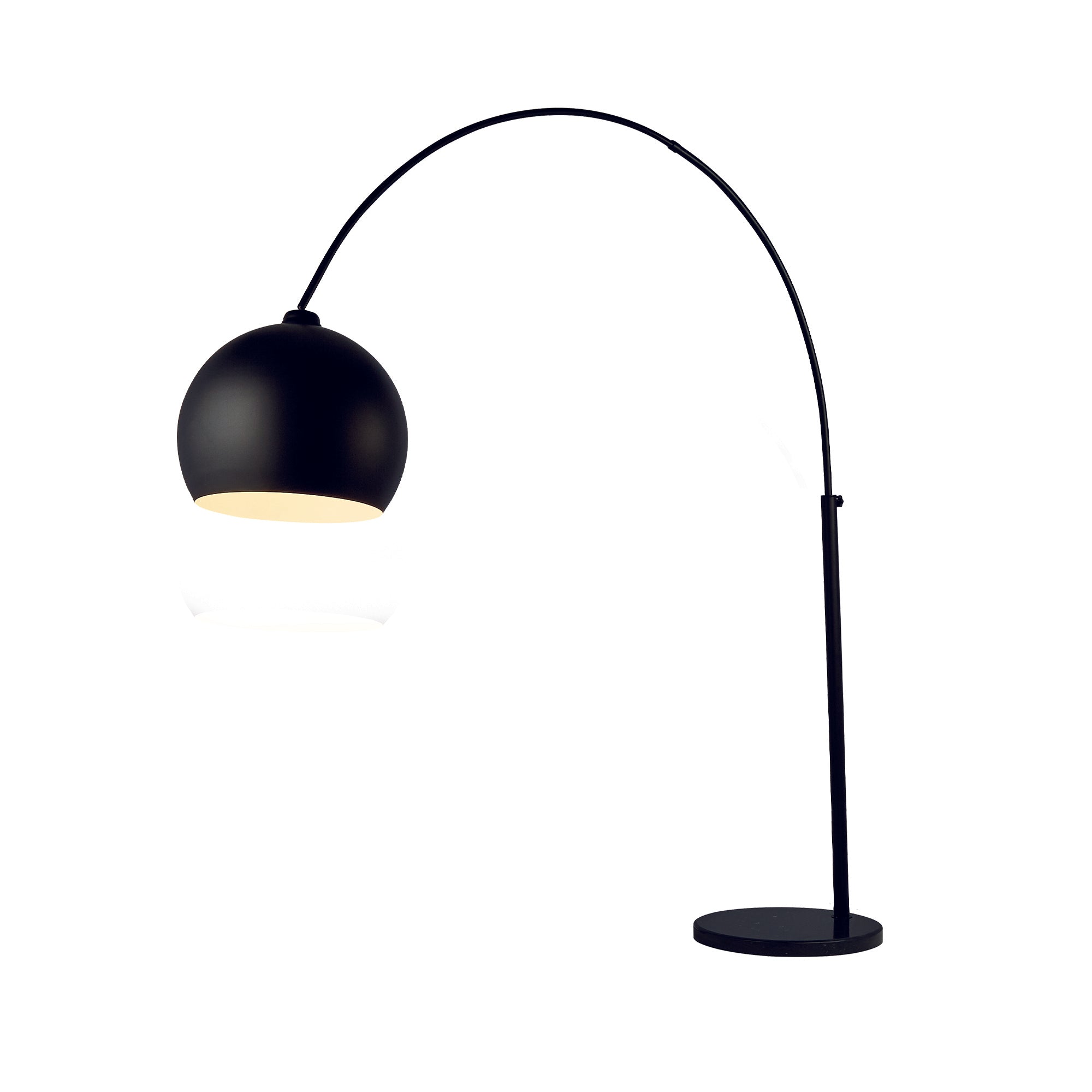 Searchlight 98011BK Giant Arc Floor Lamp - Matt Black Metal ...