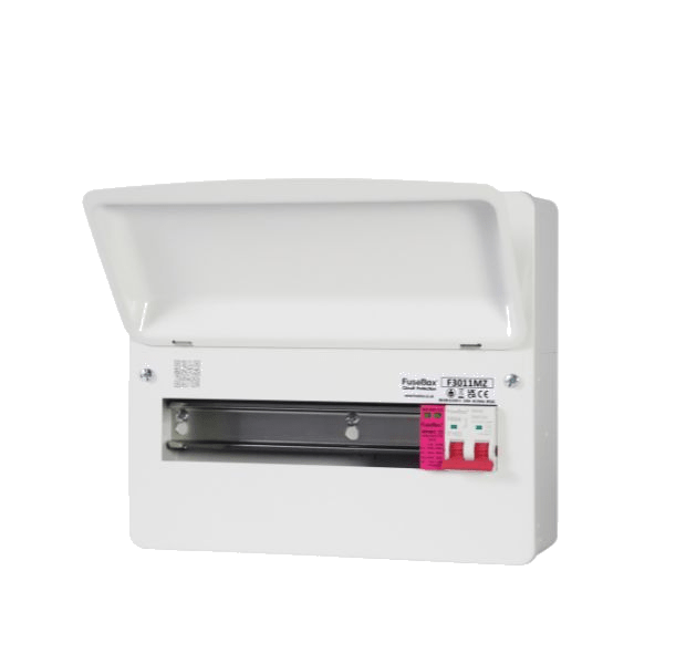 Fusebox F2010MX 10-way Consumer Unit with 100A Isolator + T2 SPD & Tail ...