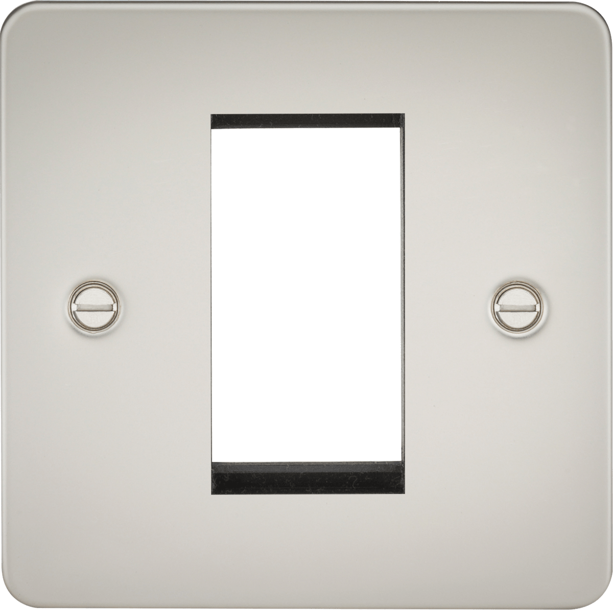 Knightsbridge MLA FP1GPL Flat Plate 1G Modular Faceplate - Pearl ...