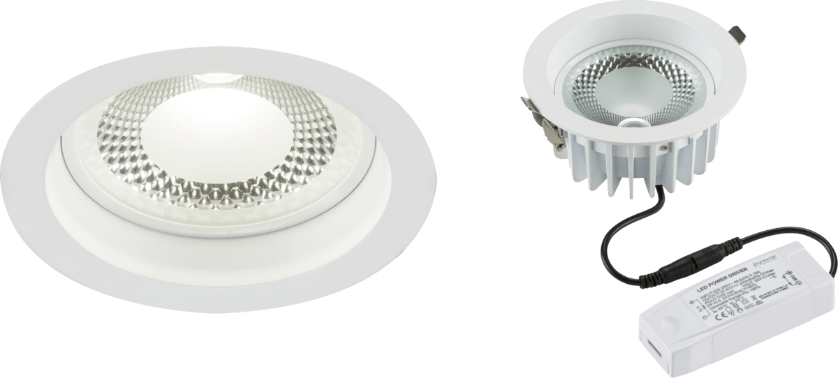 Knightsbridge MLA CRDL10 230V 10W COB LED Recessed Commercial Downlight ...