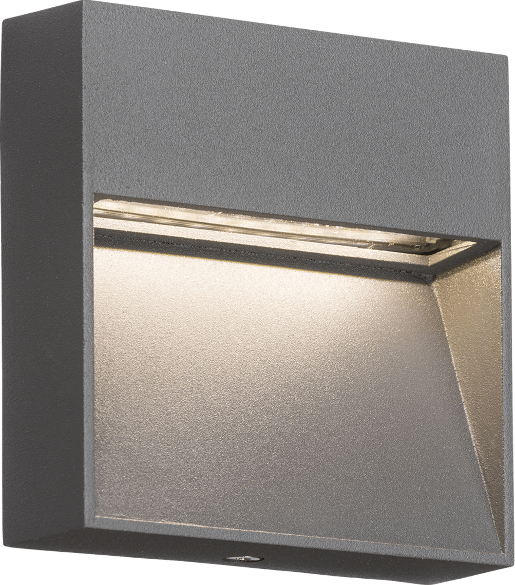 Knightsbridge MLA LWS2G 230V IP44 3W LED Square Wall/Guide light - Grey ...