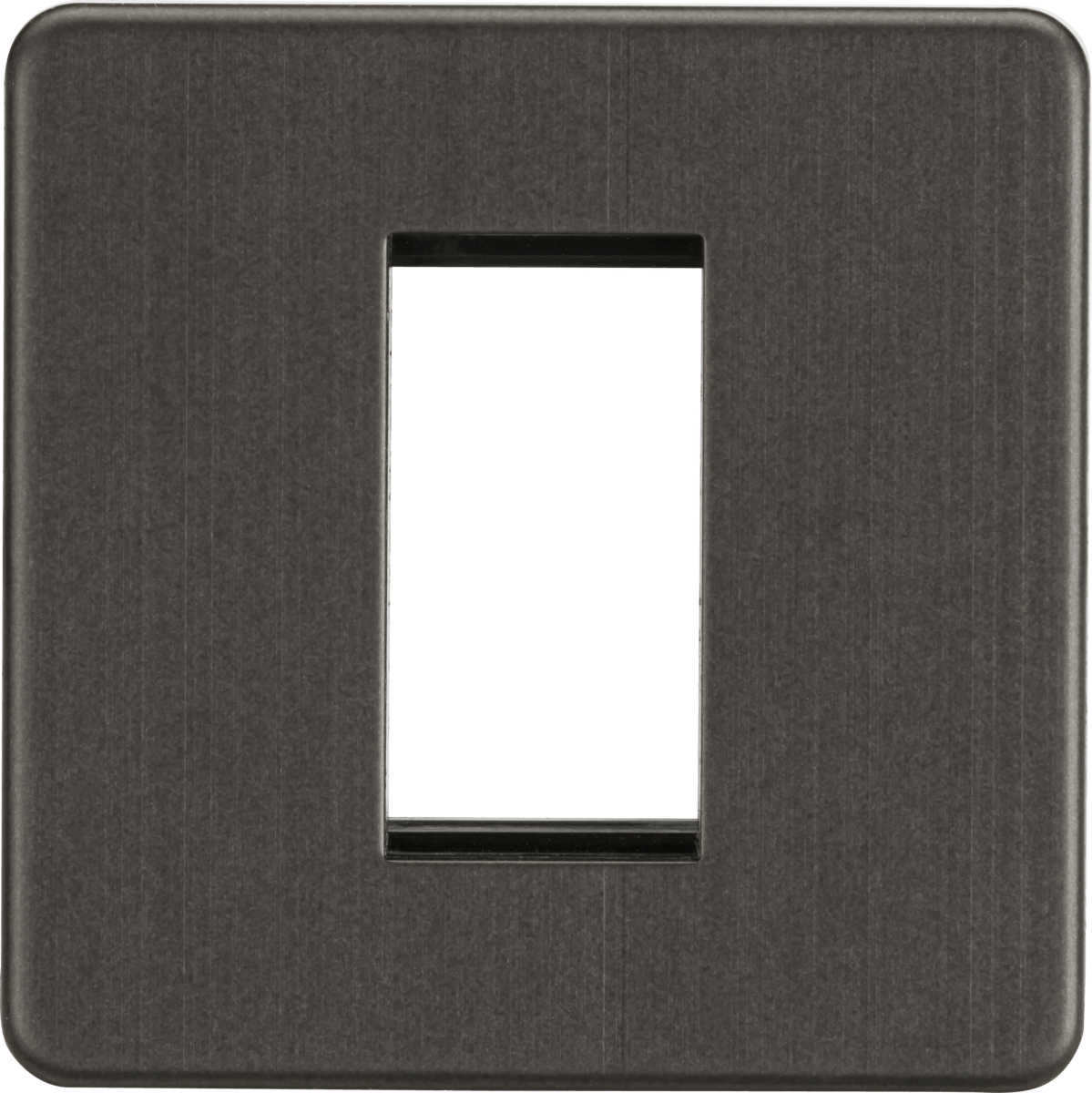 Knightsbridge MLA SF1GSB Screwless 1G Modular Faceplate - Smoked Bronze ...