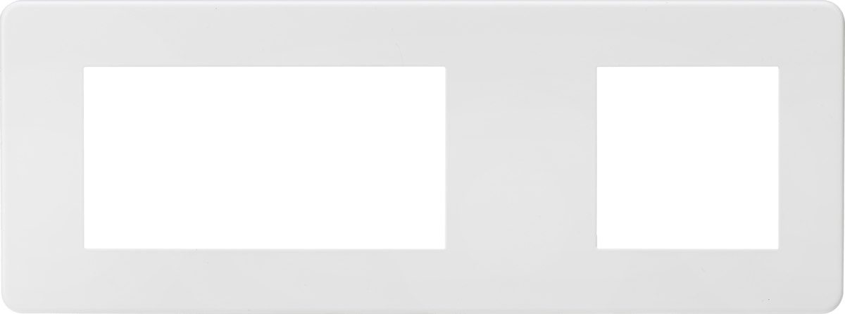 Knightsbridge MLA SF6GMW Screwless 6G Modular Faceplate (2G + 4G ...