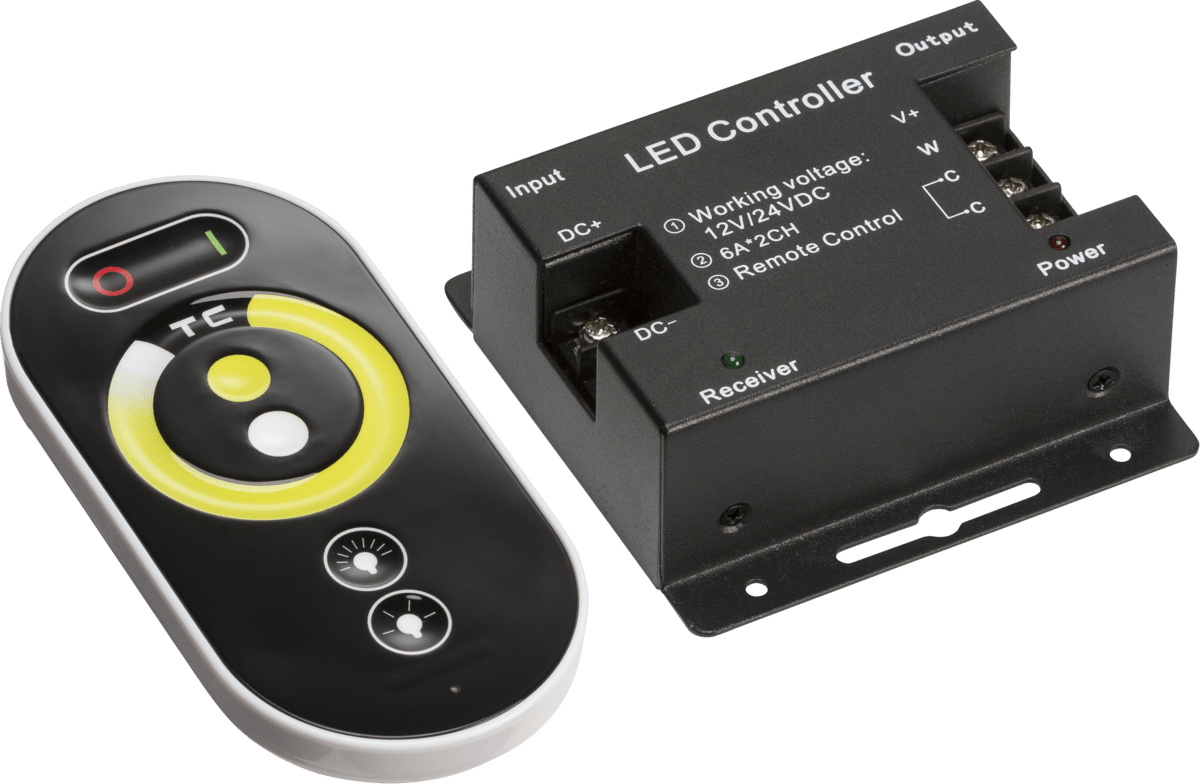 Knightsbridge MLA LEDFRA8 12V / 24V RF Controller and Touch Remote ...