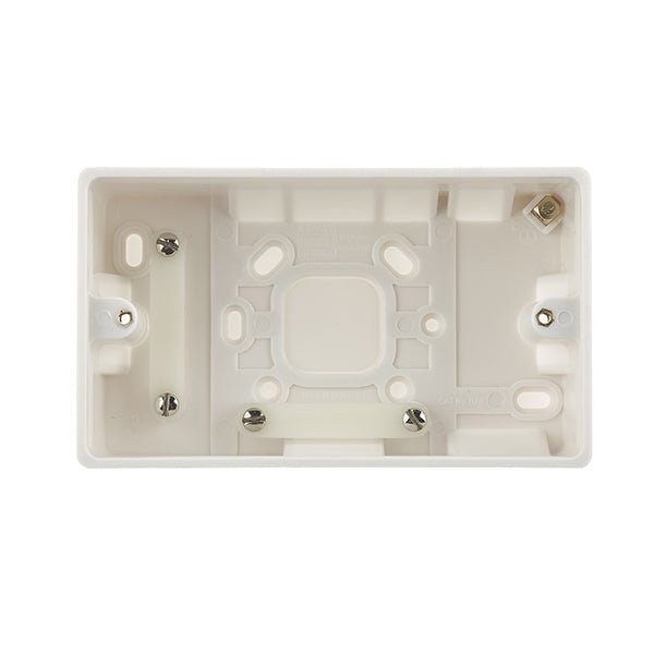 BG 878 White Nexus Moulded 2 Gang Surface Pattress 50mm - BG - Falcon ...