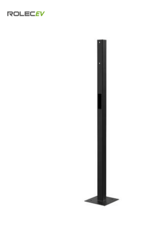 Rolec EVFP0030 Zura/WallPod/QUBEV Smart Mounting Post Fits up to 2 ...