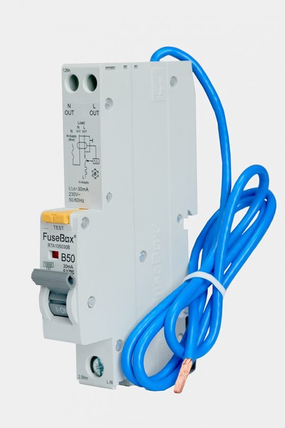 Fusebox RTA105030B 3 Phase,RCBO, 50A 30mA 10kA Type A Curve B - Fusebox ...