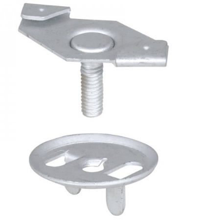 Britclips AC25 M6 x 16 25mm T Bar Twist On Clip Flange(Pack of 25 ...