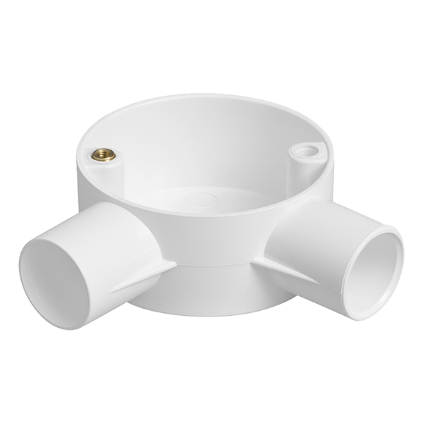 2-Way Round Angle Terminal Box for 20mm Conduit - CJB202WAWH - Mixed ...