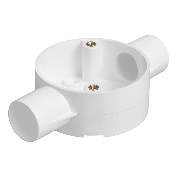 2-Way Round PVC Terminal Box for 20mm Conduit - CJB202WTWH - Mixed ...