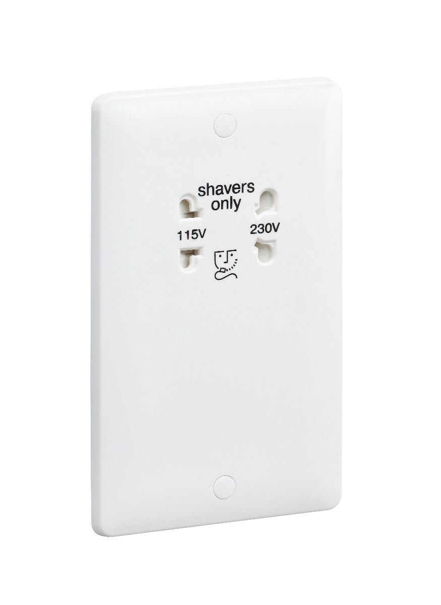 MK Base 115-230V Shaver Socket 50Hz-60Hz (MB701WHI) - MK - Falcon ...