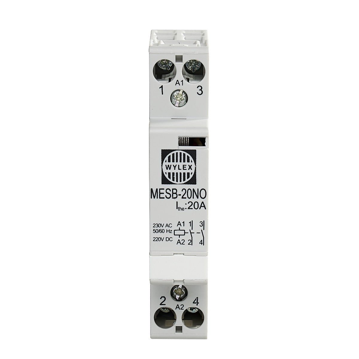 Wylex MESB-20NO 20A Contactor 2 Pole 1 Module (Normally Open) - Wylex ...