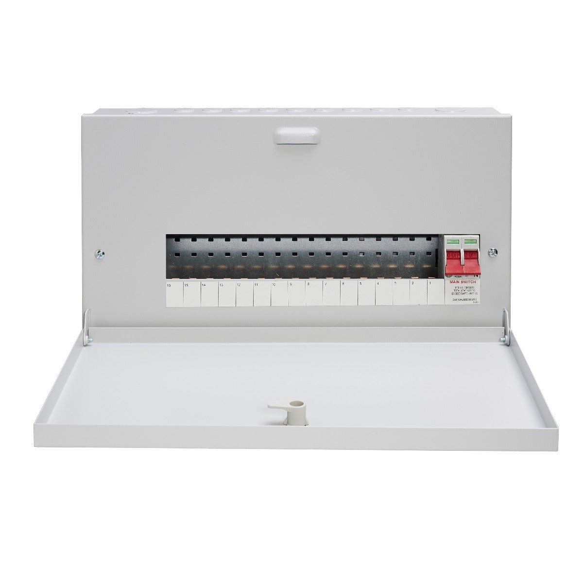Wylex NHSPN00161L 16-Way 125A Surface 1P+N Distribution Board c-w ...