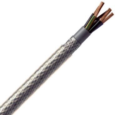 100m of SY 3-Core 1.5mm Flexible Cable with Steel Wire Braid - Mixed ...